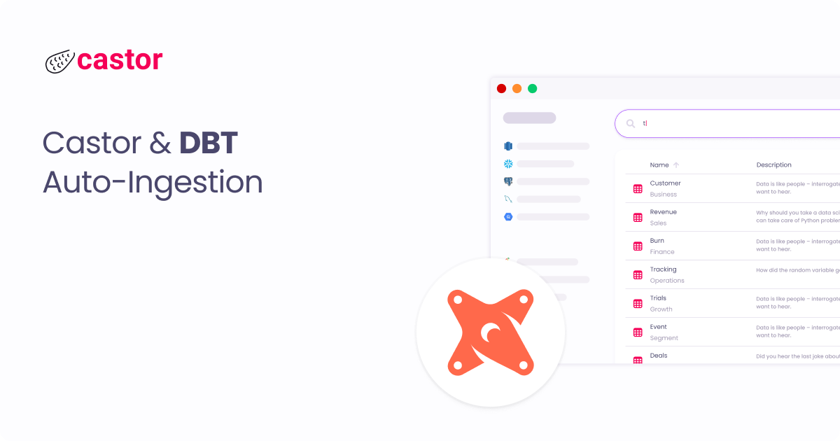 Castor & dbt for Auto-Ingestion